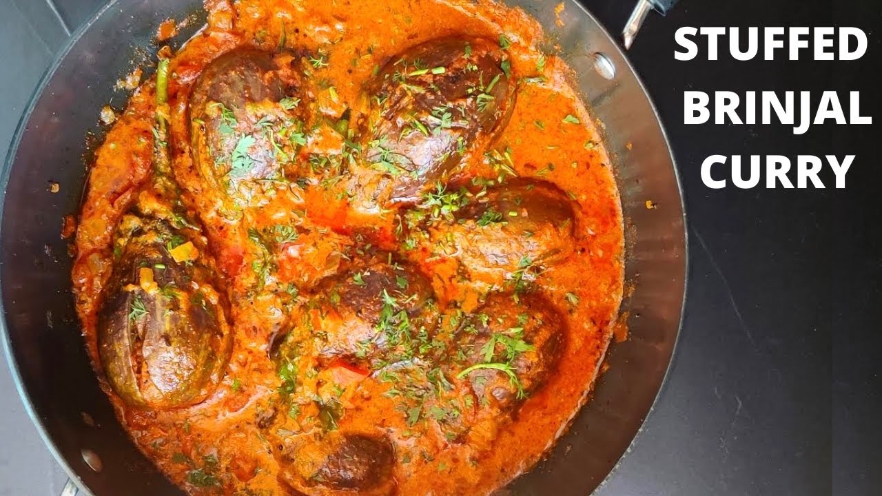 Stuffed Brinjal curry | North Karnataka Recipe | Ennagai | भरवा बैंगन ...