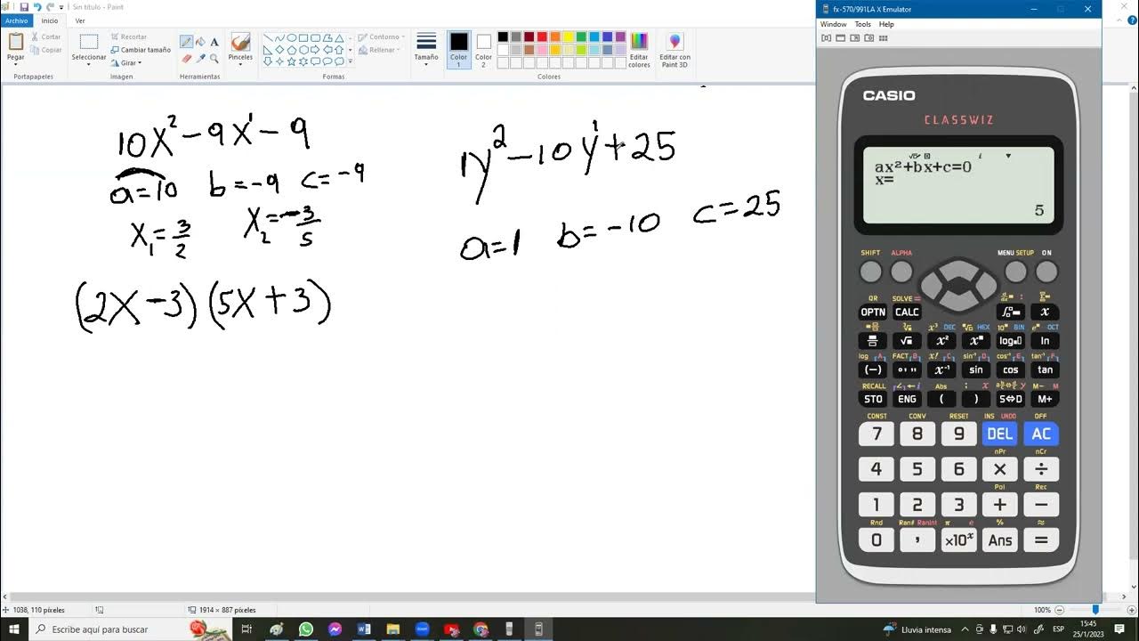 Factorizacion con la calculadora 2 - YouTube