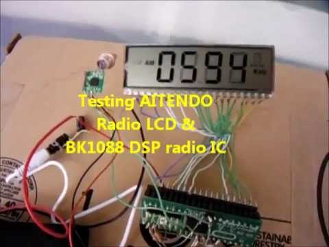 Testing BK1088 DSP Radio IC with LCD radio indicator - YouTube