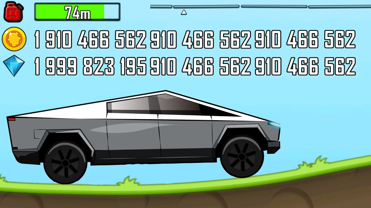 Cybertruck - Tractor? Hill Climb Racing! Unlimited Coins and Unlimited ...