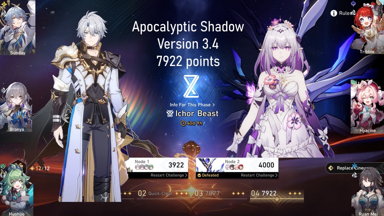 HSR Apocalyptic Shadow (7922 pts) | Ver 3.4 - YouTube