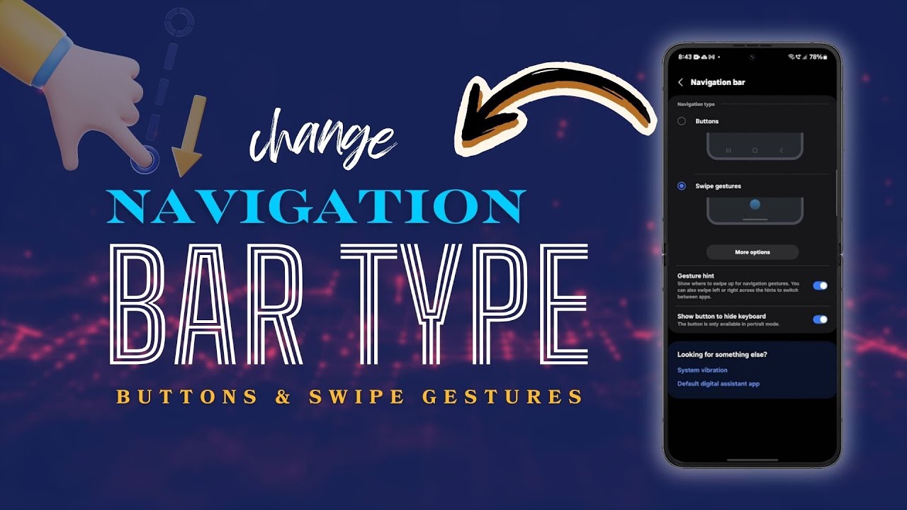 How to Change the Navigation Type and Button Order on Galaxy Z Flip 5 ...