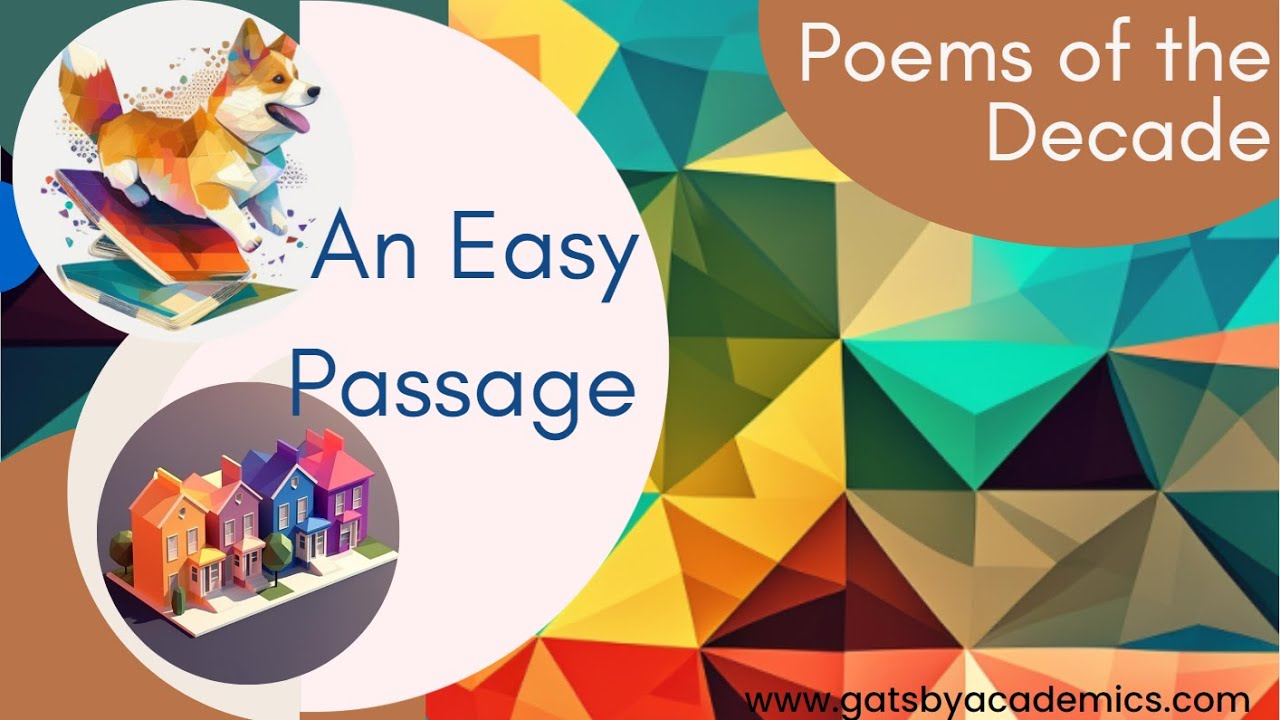 Edexcel Poems of the Decade English Lit revision EASY PASSAGE short ...