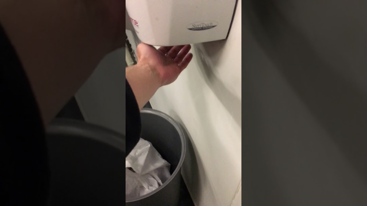 Trash bag vs hand dryer - YouTube