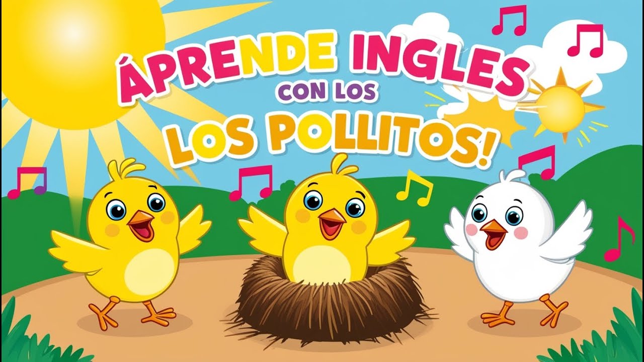Canta y Aprende Inglés con Los Pollitos! 🐥🎶 Canción Educativa Infantil ...