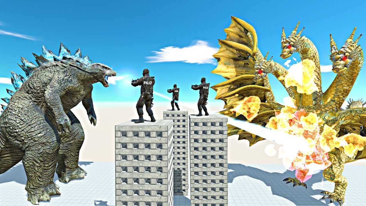 Godzilla Destroys | Godzilla 2014 vs Modern Humans - Animal Revolt ...