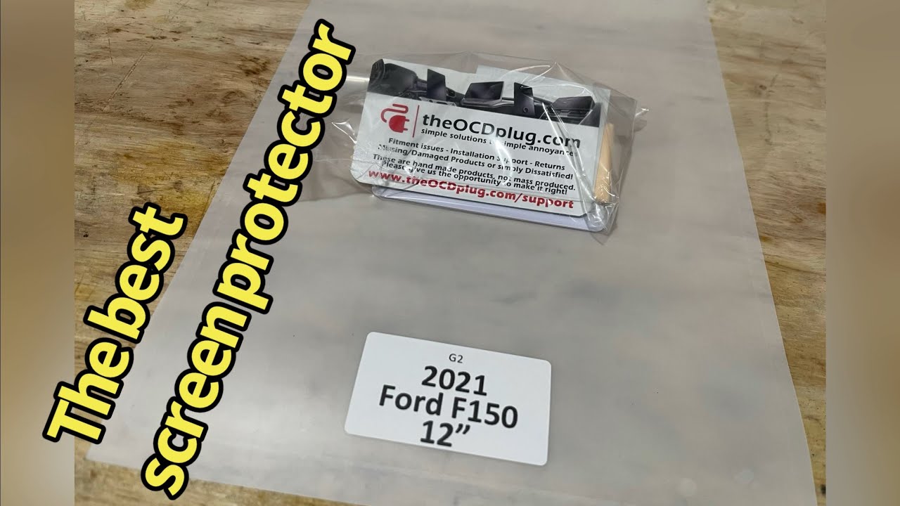 The OCD plug screen protector install on my 2023 F150 Platinum - YouTube