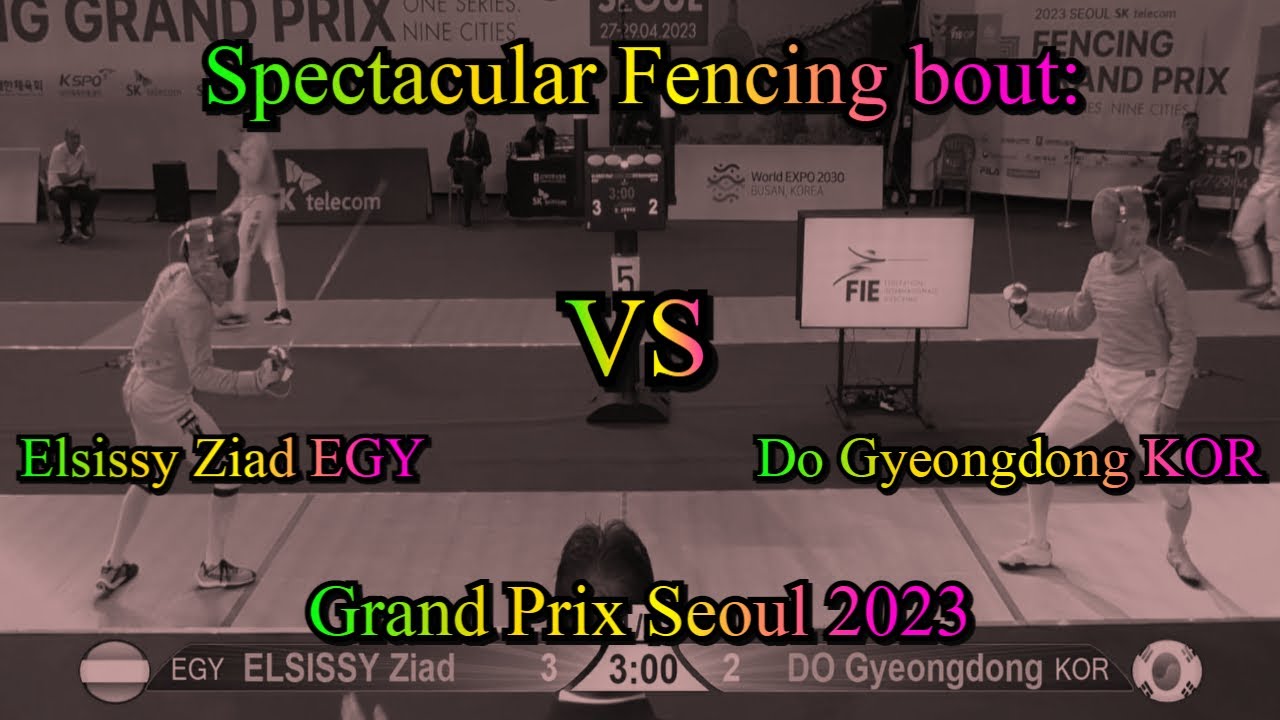 Spectacular Fencing bout: Ziad Elsissy EGY vs Do Gyeongdong KOR at the ...