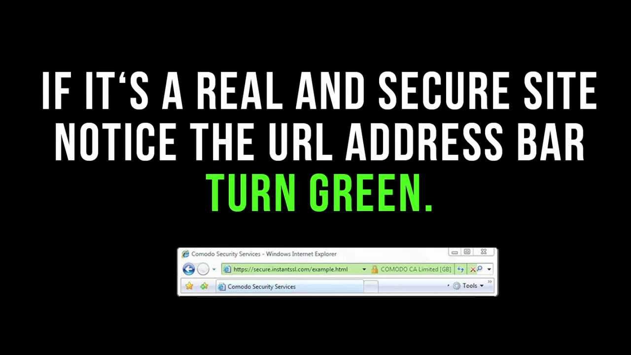 Know The Green Address Bar To Avoid Being Scammed Online - YouTube