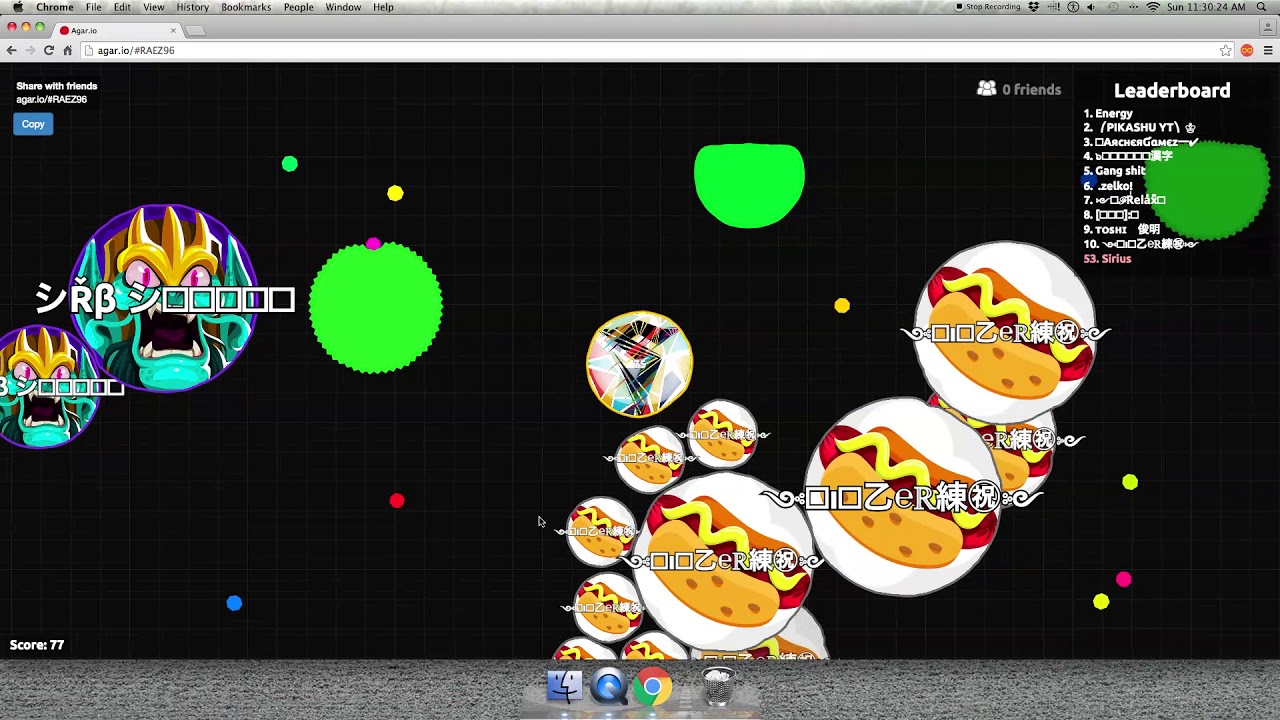 Agar.io Gameplay - Playing as Sirius and Secret!!! - YouTube
