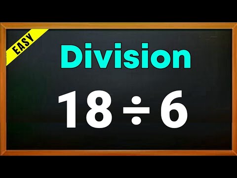18 ÷ 6 = ? | 18 divided by 6 | 18/6 - YouTube