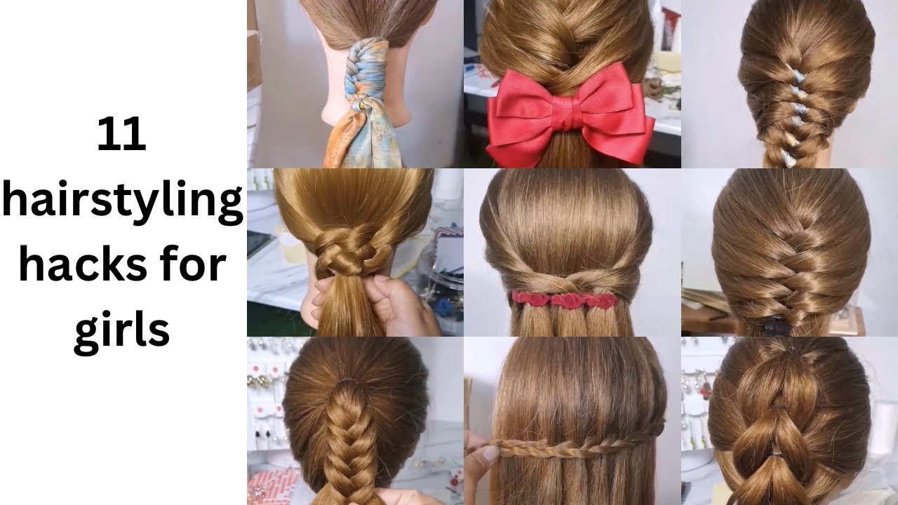 Easy hairstyle hacks for girls | unique and trendy hairstyle ...