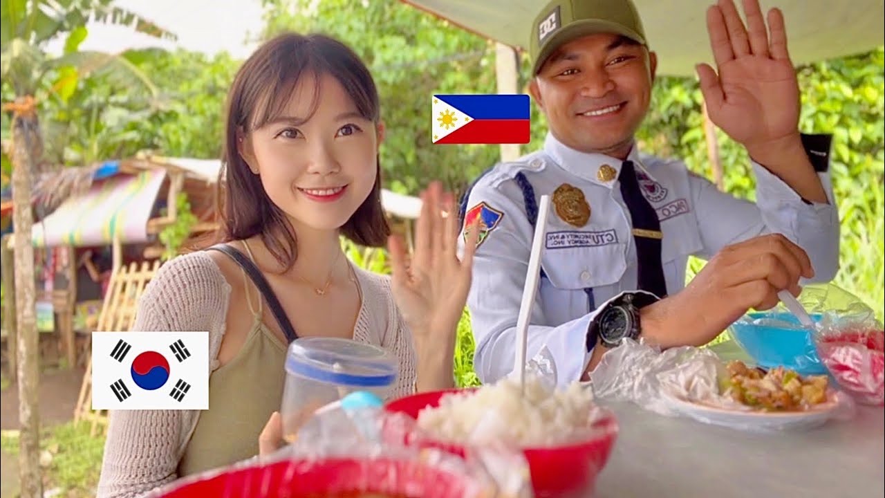 Enjoying Philippine street food with KIND FILIPINO GUY🇵🇭 ️🇰🇷 | Pares🍖 ...