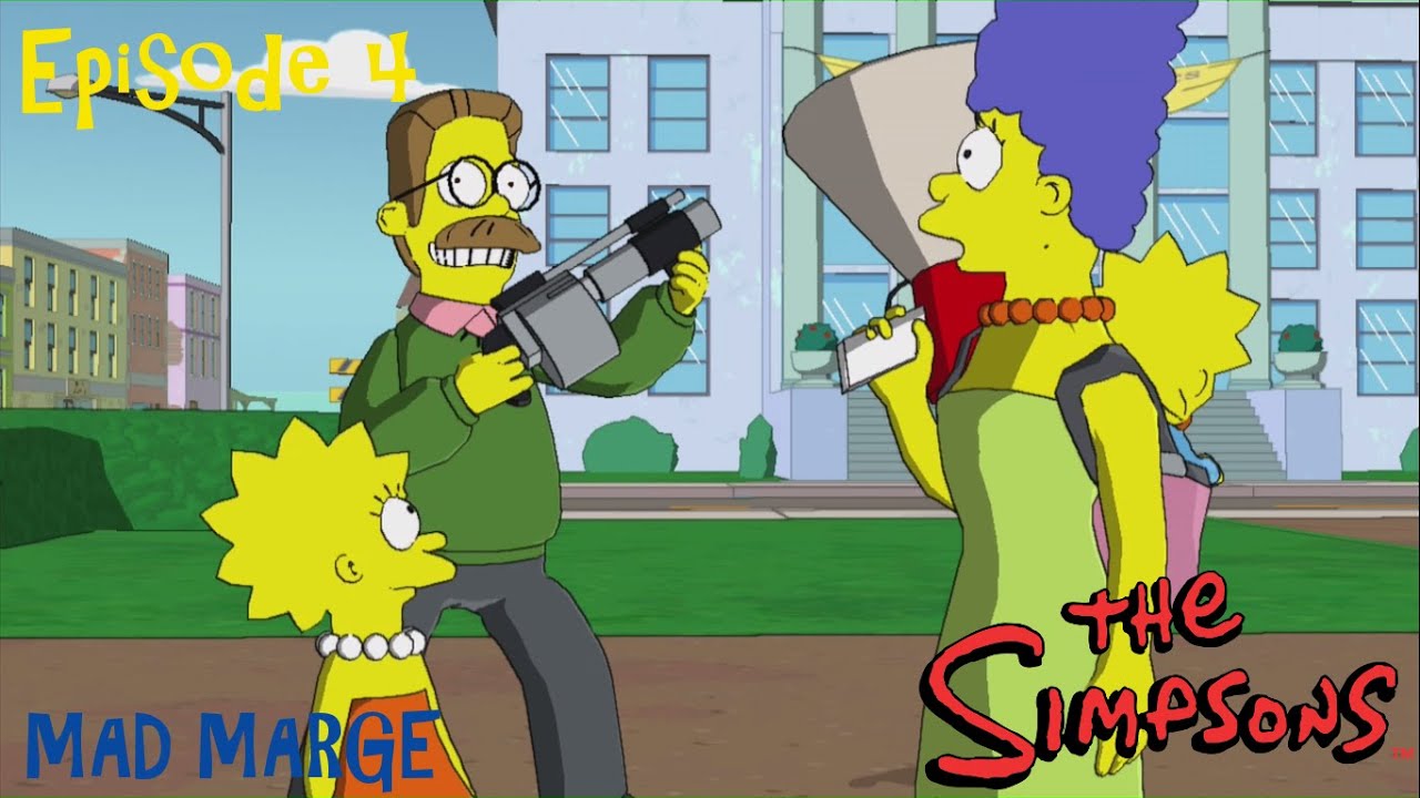 The Simpsons Game (Co-op) - Part 5 - Mad Marge (w/Face Cam) - YouTube