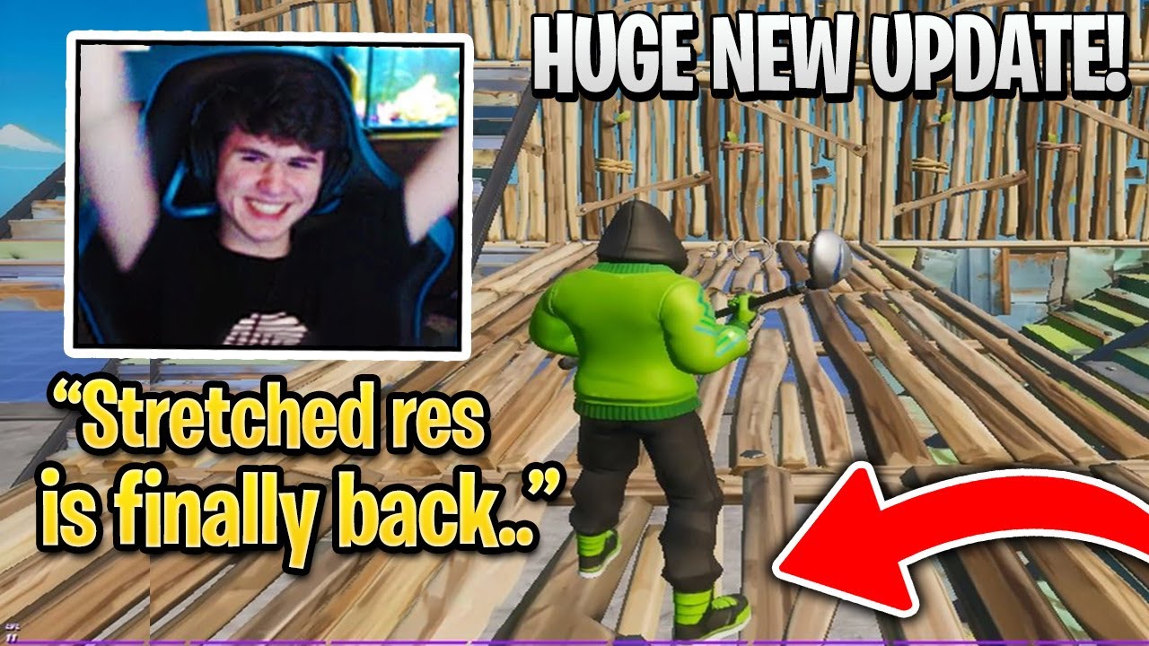 Bugha *USING* STRETCHED RES *FINALLY BACK* after HUGE FORTNITE UPDATE ...
