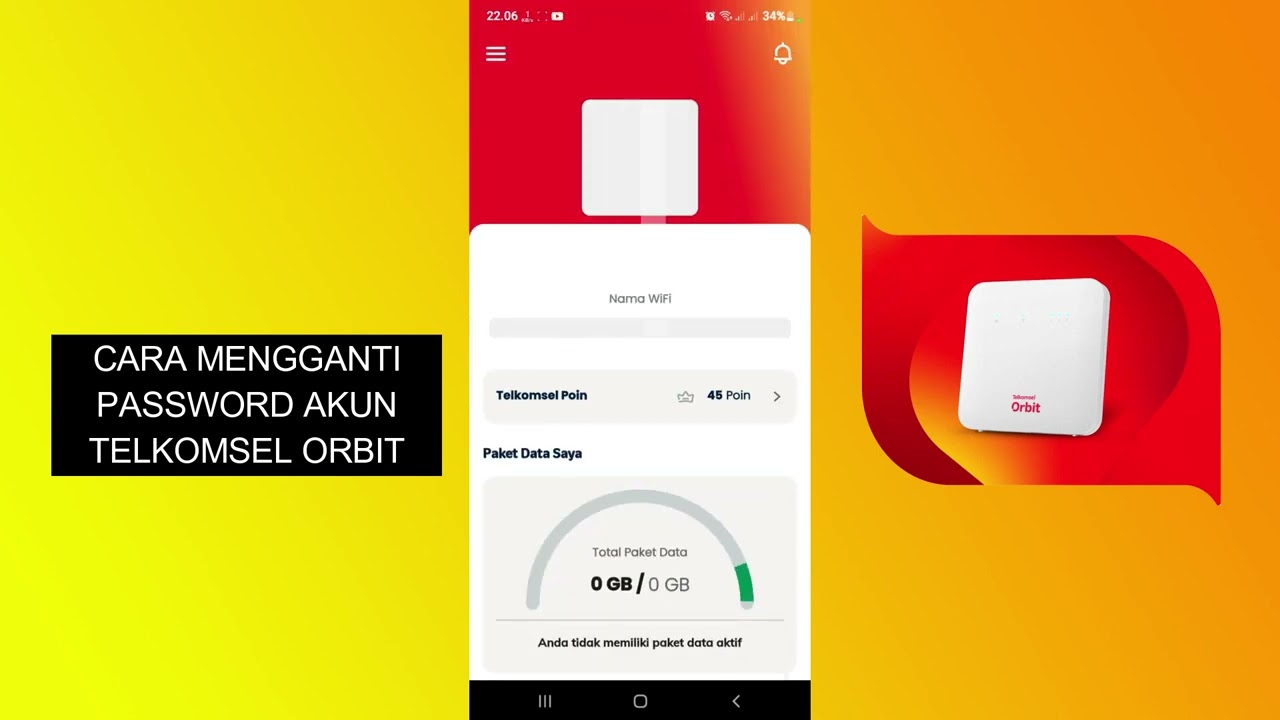 Cara Mengganti Password Akun Telkomsel Orbit - YouTube