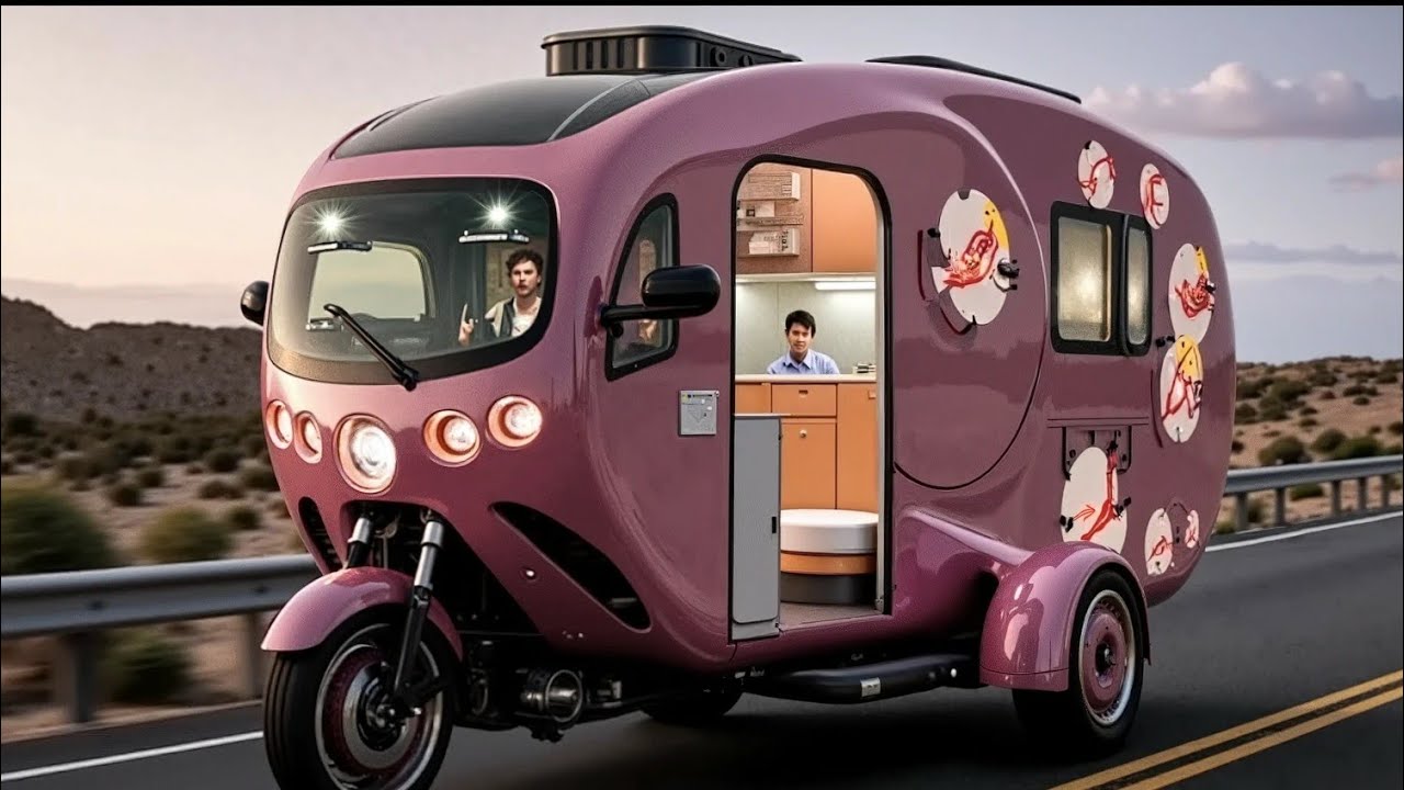 "Reviewing the Ultimate Retro-Futuristic Pink Camper: Style Meets ...