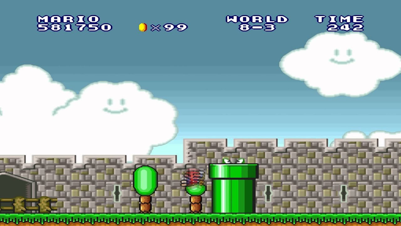 Super Mario Bros. 1 | World 8-3 | Walkthrough - YouTube