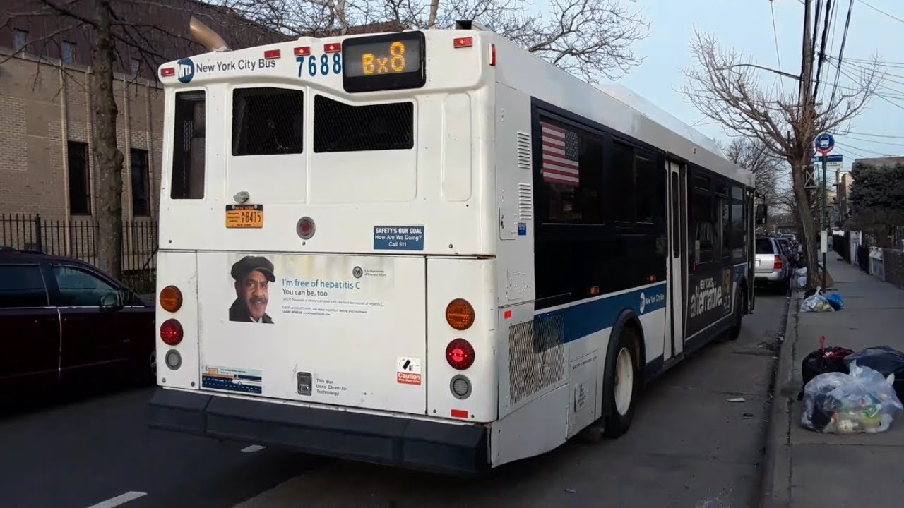 MTA: 2003 Orion VII 07.501 Gen-2 OG CNG Low Floor [7688] Bx8 bus - YouTube