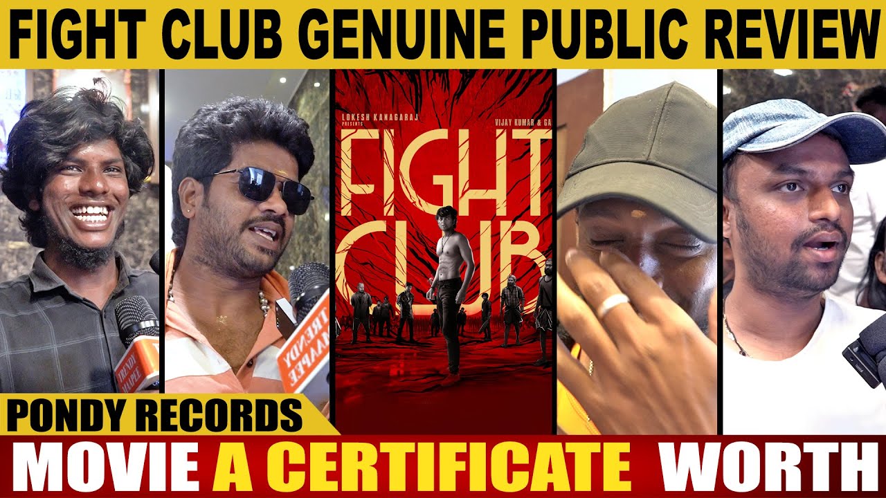 Fight Club Movie Public Review | FDFS Review | Fight Club Tamil Review ...