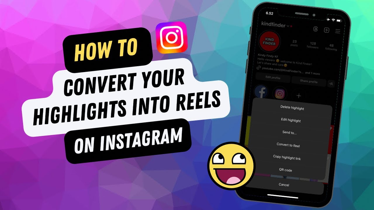 How To Convert Instagram Highlights Into Reels - YouTube