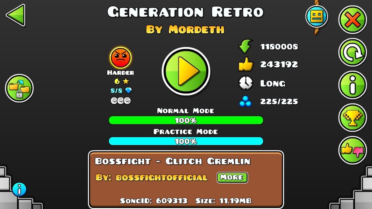 Geometry dash [Generation Retro] - YouTube