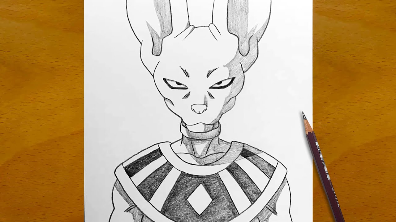 How to Draw Beerus Face Step by Step | Dragon Ball Super - YouTube
