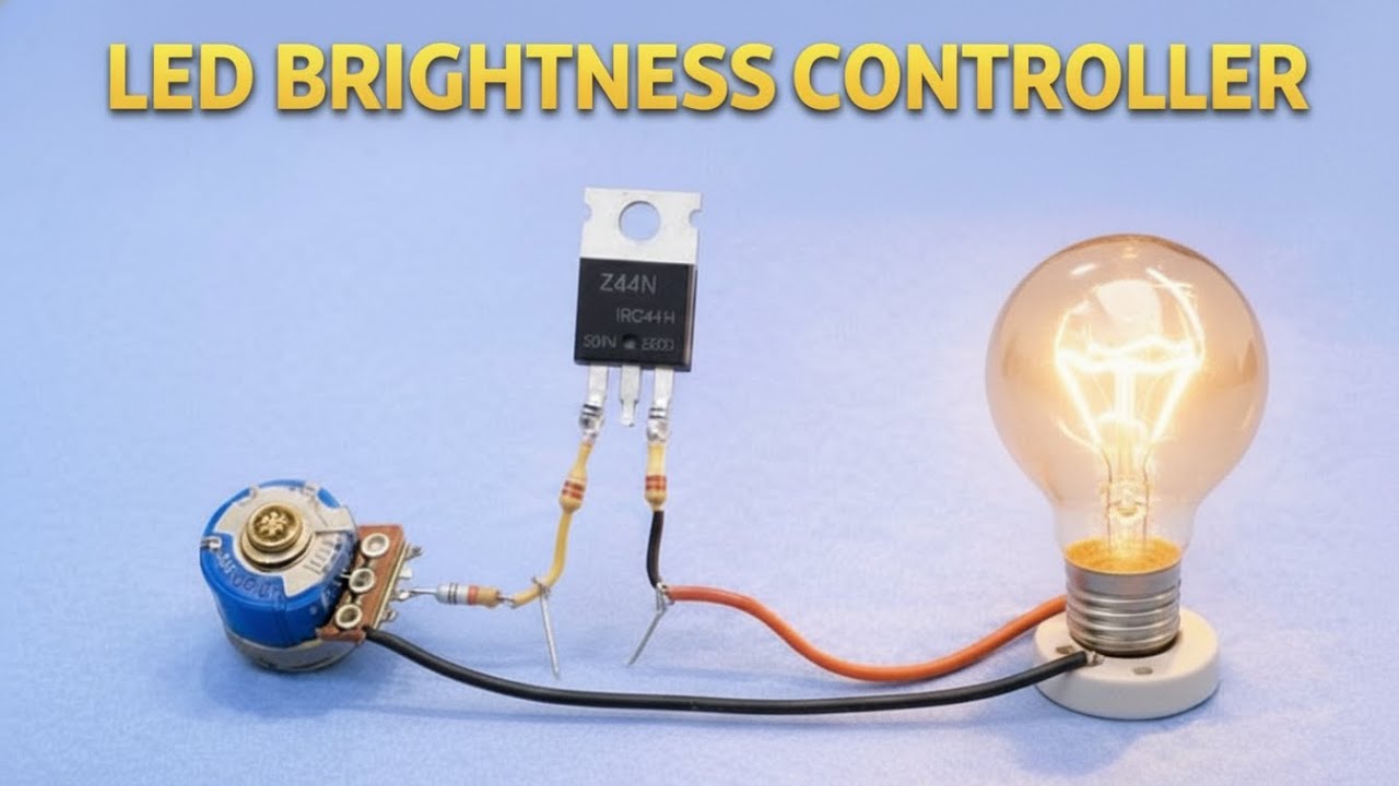 LED Brightness Controller | Simple LED Dimmer Circuit - YouTube