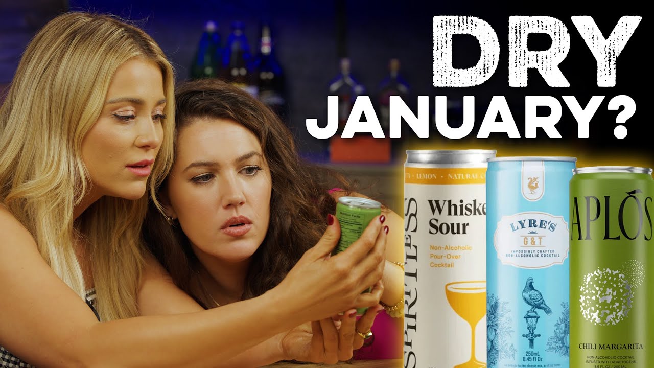 Trying 6 Mocktails For Dry January - YouTube