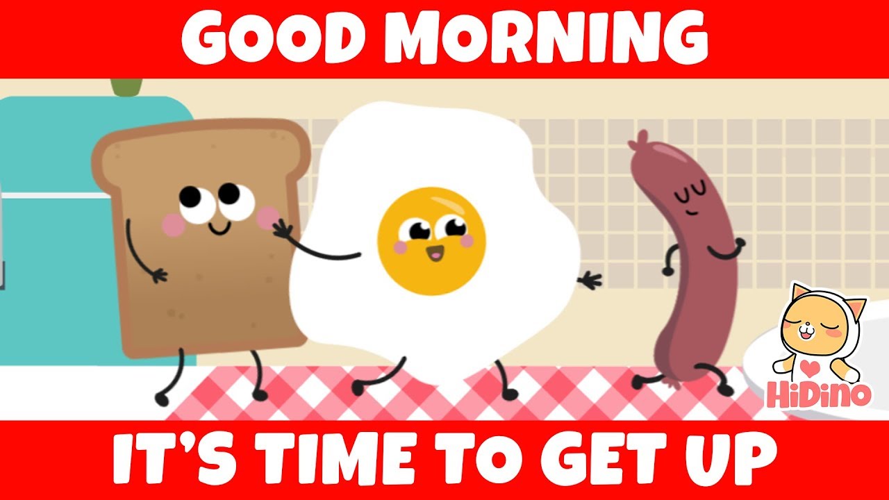 Good morning song ☀️ It’s time to get up | HiDino Kids Songs - YouTube