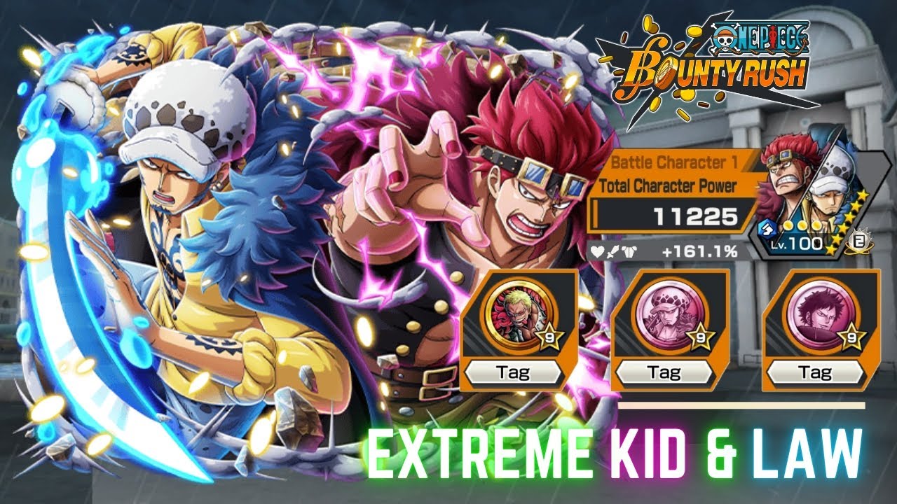 6⭐ Ex Kid & Law 🤖 🗡️ good combination gameplay | ONE PIECE BOUNTY RUSH ...