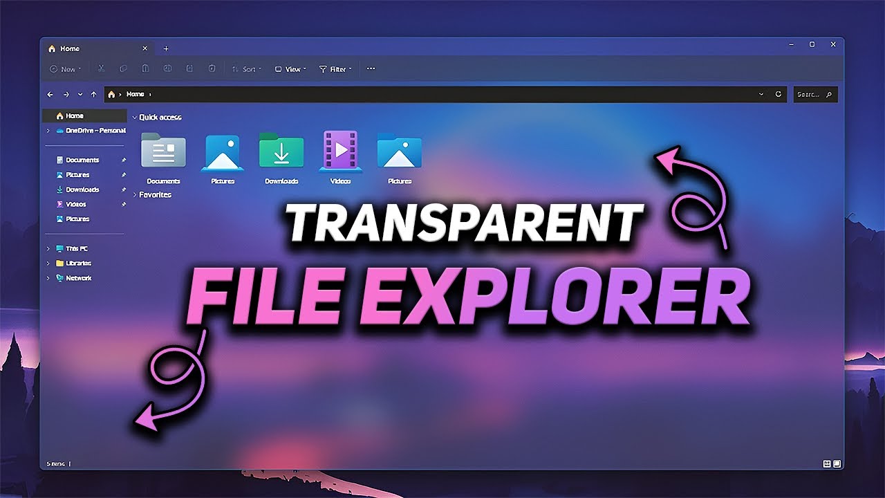 How to Make File Explorer Transparent (Windows 10/11) - YouTube