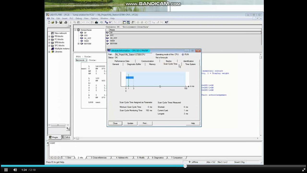 How to Check Module Information, Memory, Scan Time In Siemens PLC ...
