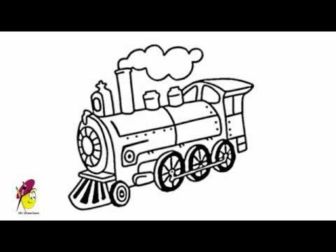 Locomotive - how to draw a Locomotive - How to draw train