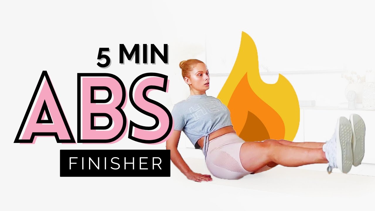 5 Min AB Finisher / Quick AB Workout At Home - YouTube
