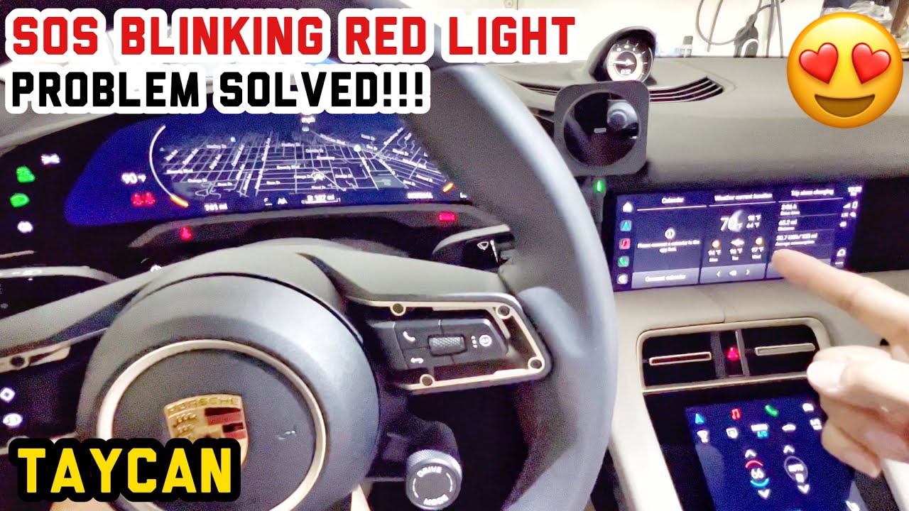 Taycan SOS Light Blinking? Here's the Solution【Porsche10】 - YouTube