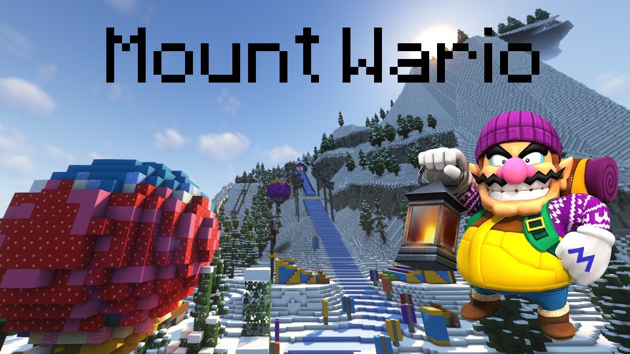 Mount Wario recreated in Minecraft - YouTube
