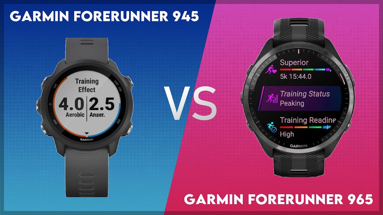 Garmin Forerunner 945 vs Garmin Forerunner 965 Comparison - YouTube
