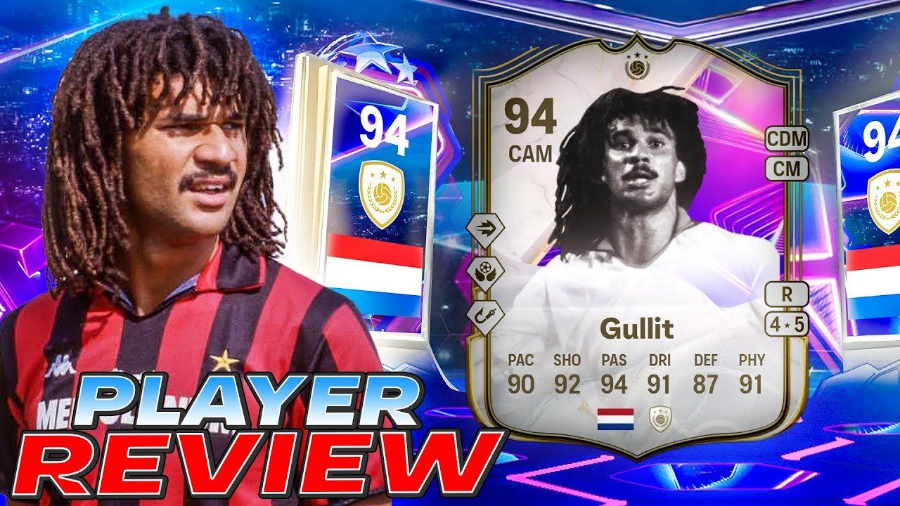 😱94 UEFA DREAMCHASERS ICON GULLIT SBC PLAYER REVIEW - EA FC 25 ULTIMATE ...