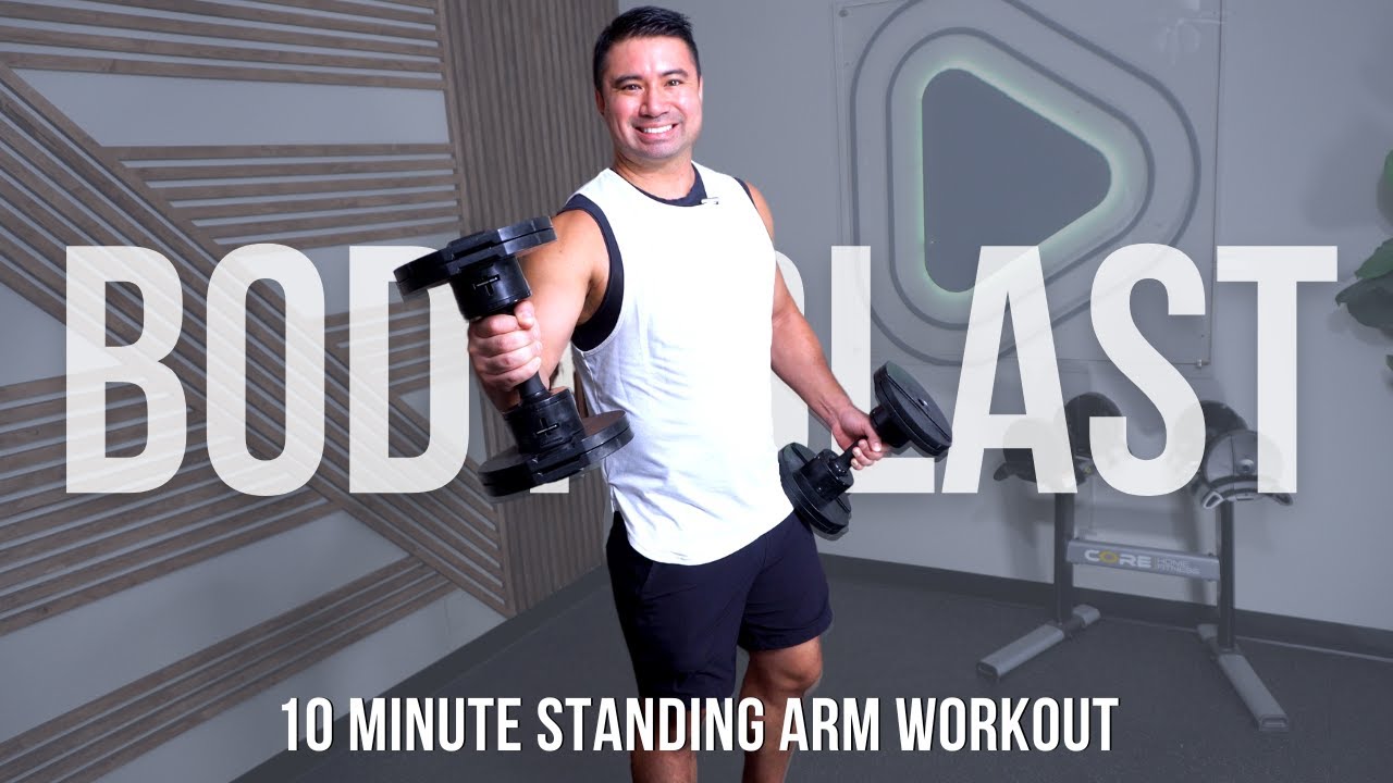 QUICK Standing Dumbbell Circuit | 10-MIN Upper Body Workout - YouTube