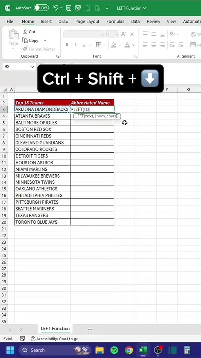 Excel Trick: Write Abbreviations with Formulas #shorts - YouTube