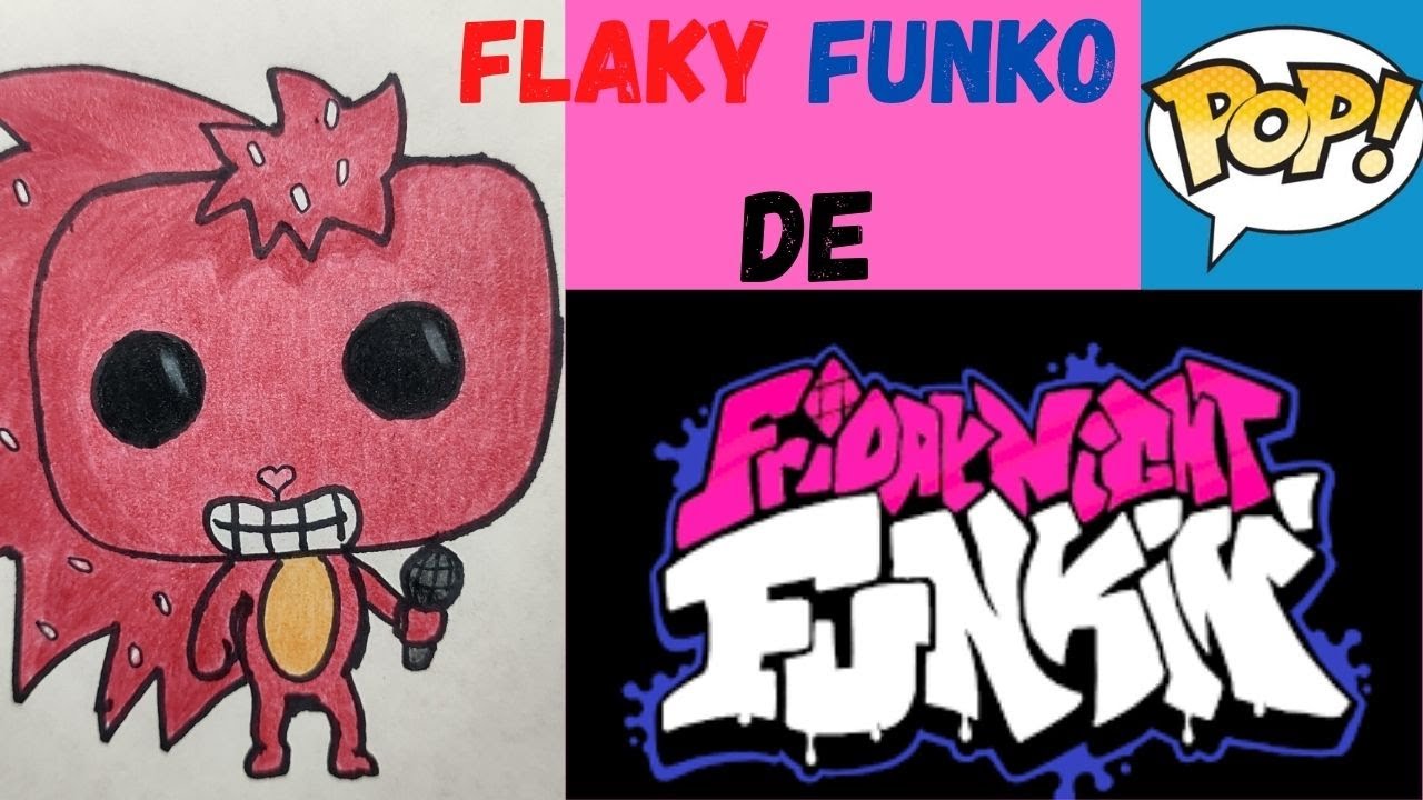 Cómo DIBUJAR a🎤FLAKY😬 FUNKO POP de FRIDAY NIGHT FUNKIN MOD/How to DRAW ...
