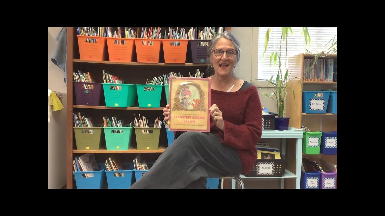 Ms. B reads “The Comic Adventures of Old Mother Hubbard and her Dog ...