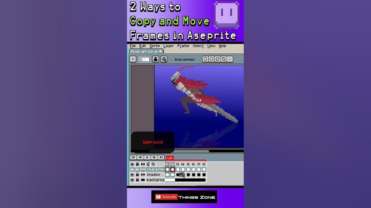 Aseprite Trick: Copy & Move Multiple Frames FAST! | Step-by-Step Tutorial - YouTube