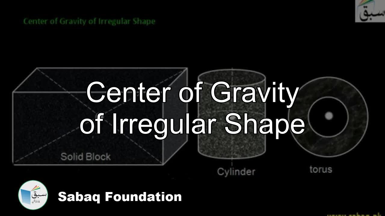 Center Of Gravity Of Irregular Shape Physics Lecture Sabaq pk YouTube center-of-gravity-of-irregular-shape-physics-lecture-sabaq-pk-youtube