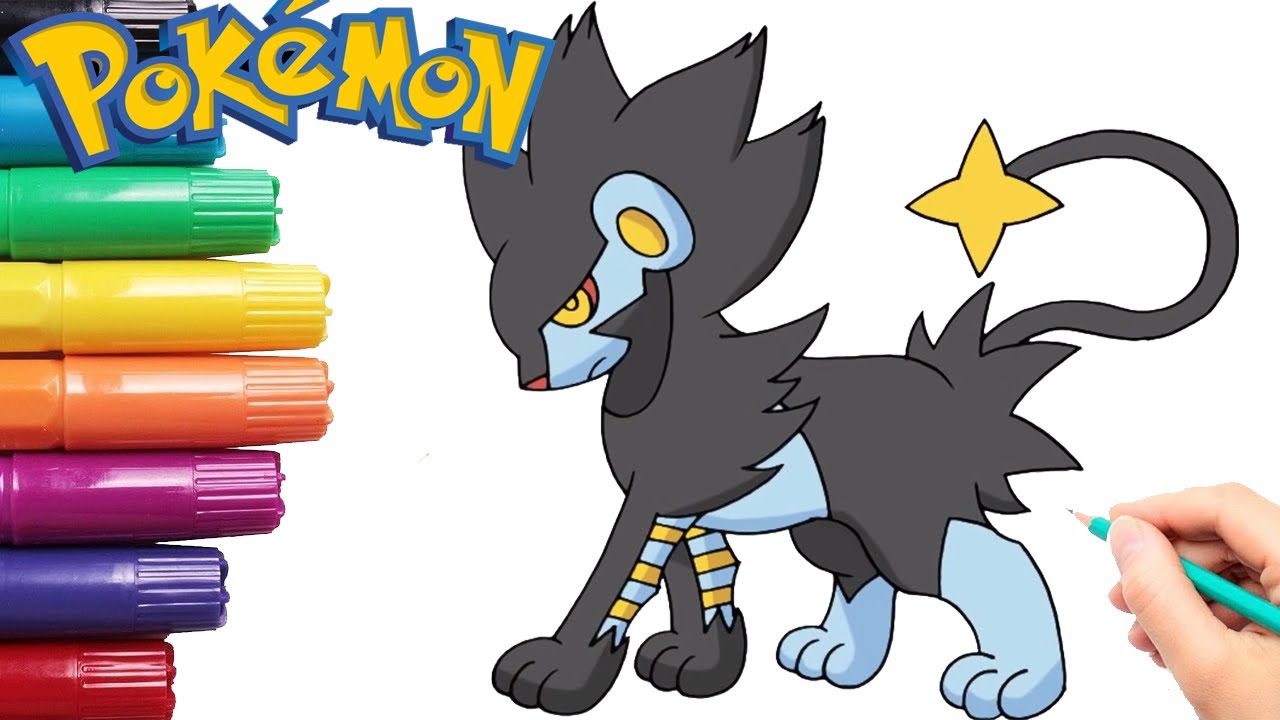 How to Draw Luxray | Pokemon - YouTube