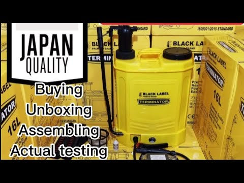 MURA AT MATIBAY NA KNAPSACK SPRAYER ELECTRIC AND MANUAL BLACK LABEL ...