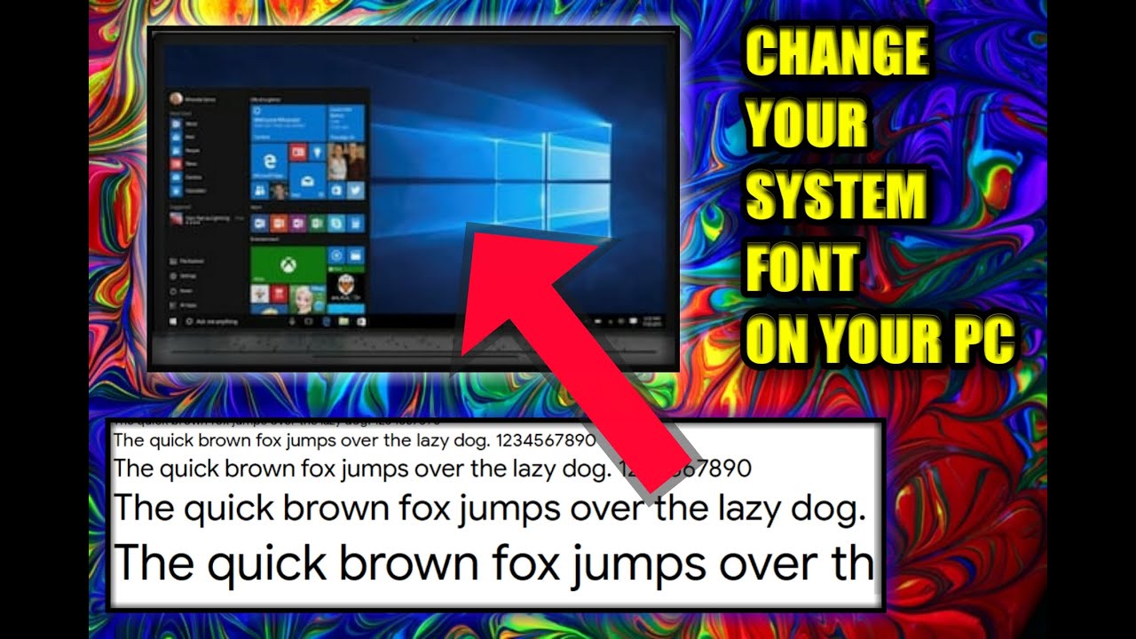 Change Your System FONT On Your PC With Single Application 100 Change Your System FONT On Your PC With Single Application 100