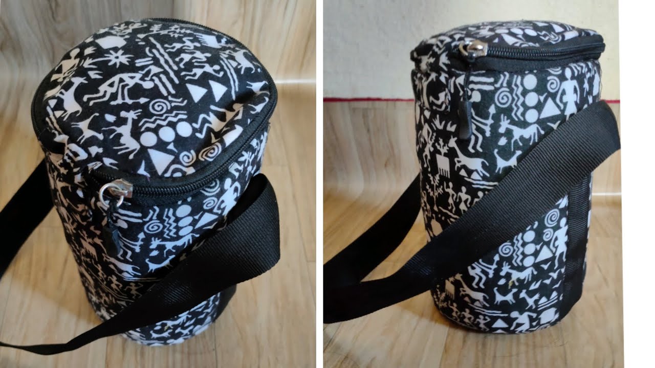 टिफिन कवर / very easy lunch box cover ideas/ lunch box cover stitching ...