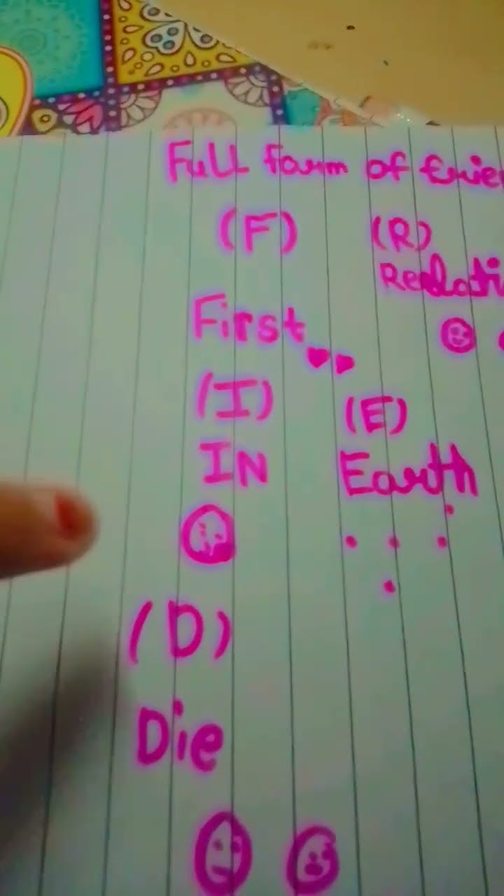 Friend full form in english !!!!!!!!!!!! - YouTube